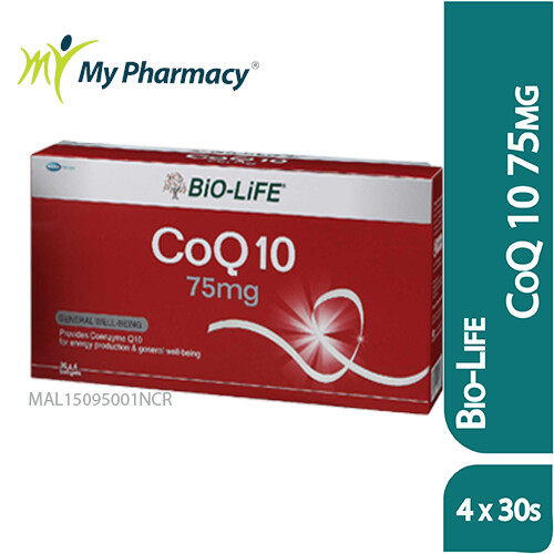 BIO-LIFE COQ10 75MG 4x30s | Lazada