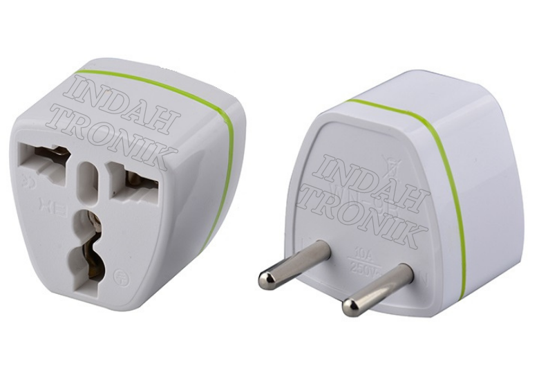 UK To EU Euro Europe European Travel Adaptor Plug 2 Pin Adapter | Lazada