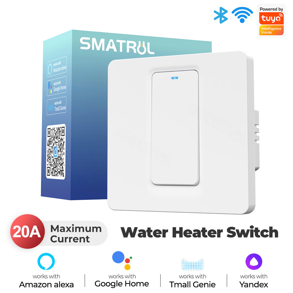 SMATRUL Tuya /Smart life WIFI Water heater switch, With Power Moniter ...