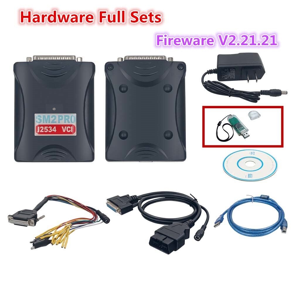 Newest SM2 Pro J2534 VCI ECU Programmer ReadWrite ECU 67IN1 BENCHFLASHOBD SCANMATIK No Need ...