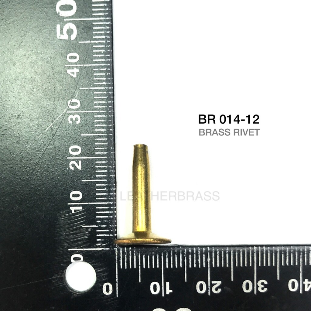 BR014 รีเวท Rivet Brass อะไหล่สำหรับงานกระเป๋าหรือ แพ็คบรรจุ25ชิ้น เนื้อทองเหลืองแท้ ...