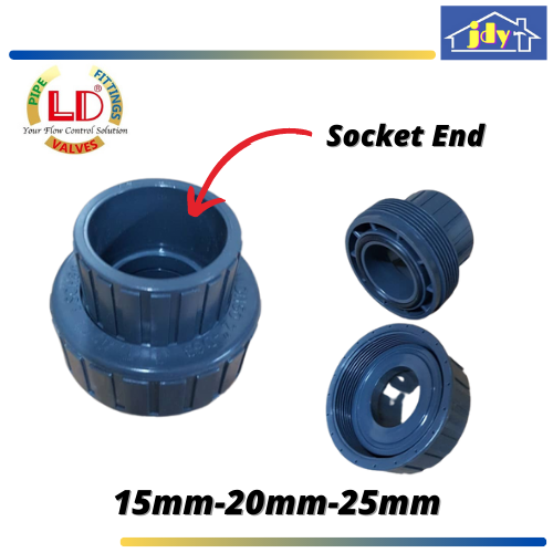 LD PVC Fitting PVC Connectors Union Coupling Socket End LD-820 LD820 15mm 20mm 25mm | Lazada