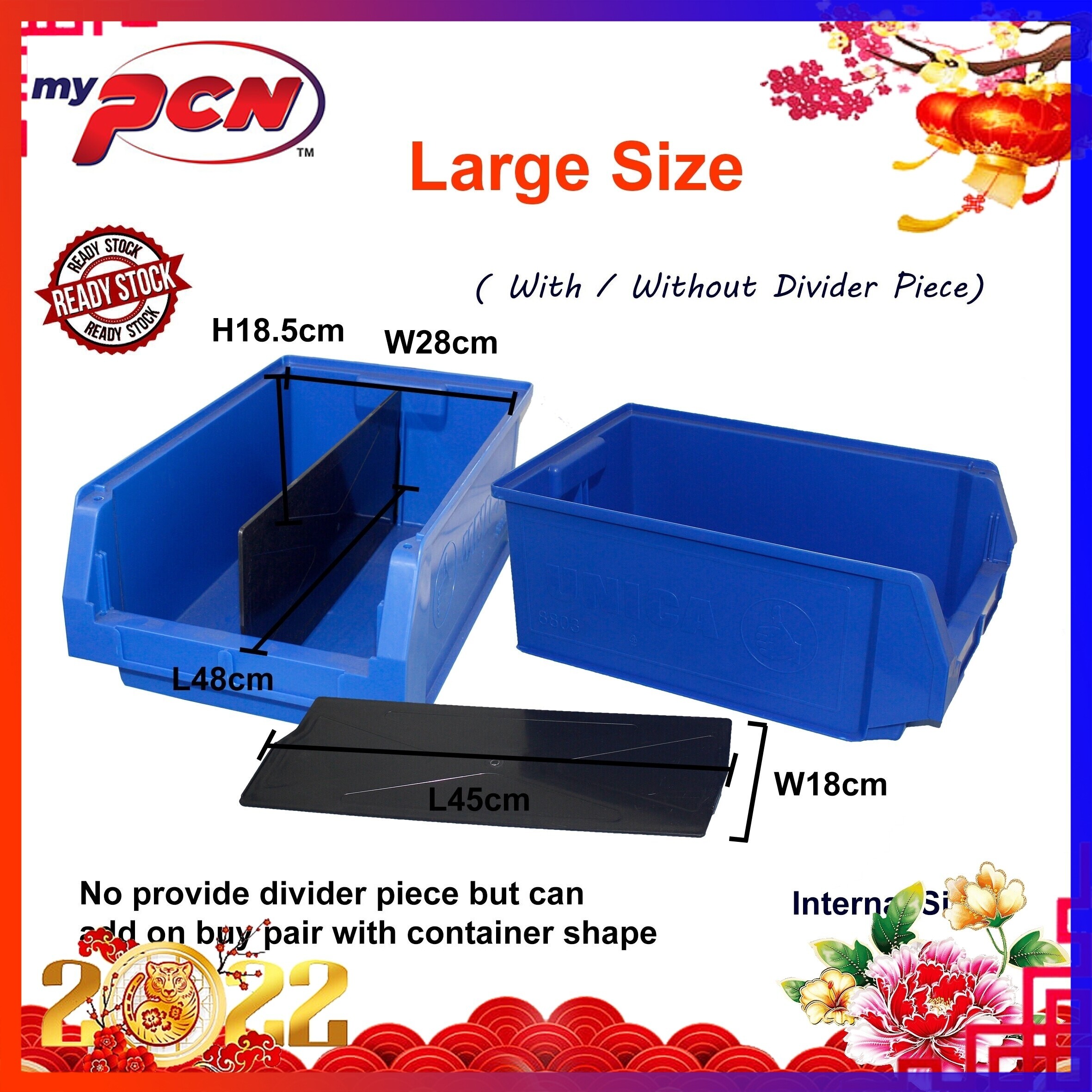 (Big ~ Extra Large) PCN UNICA Side-vent Stackable Industrial Container ...
