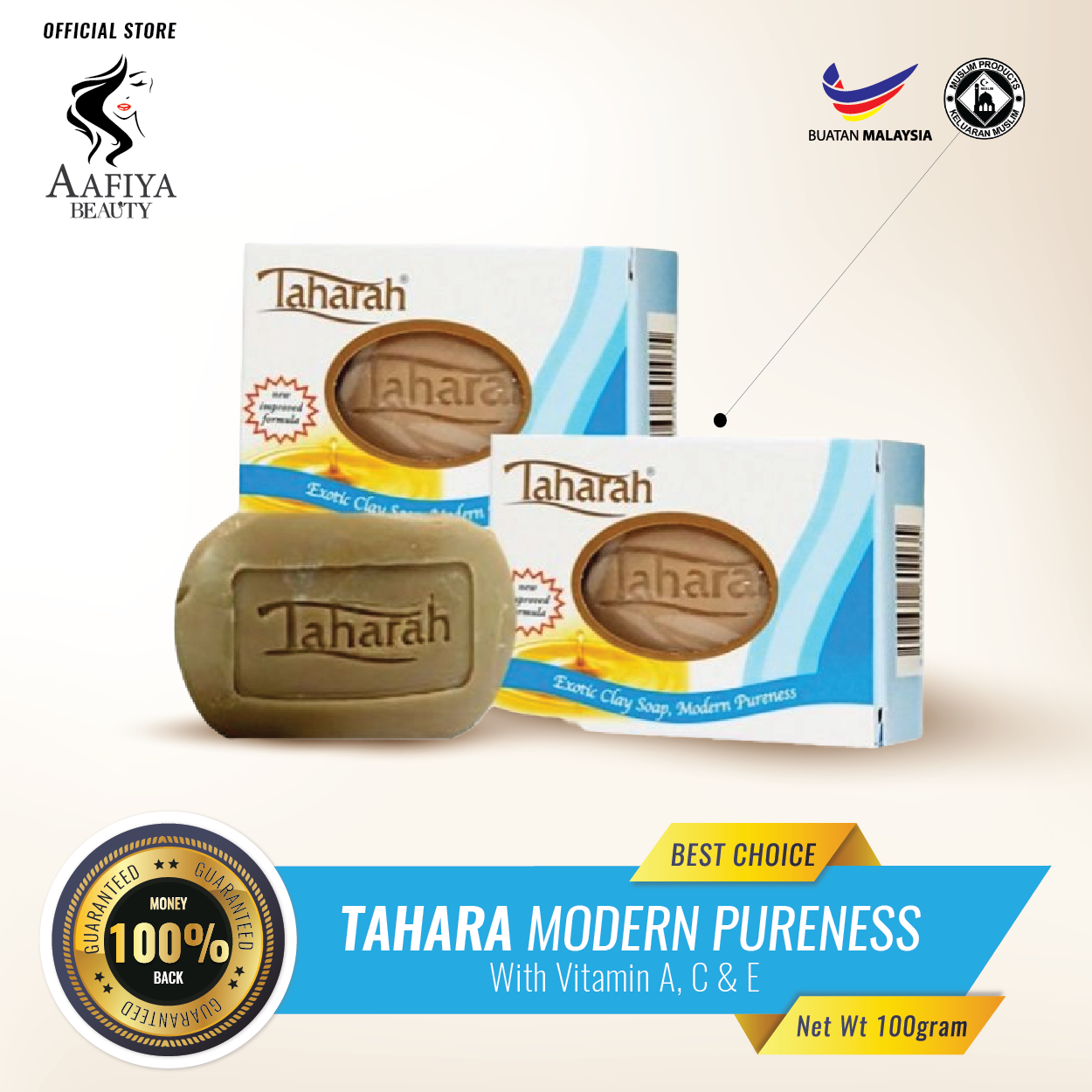 Taharah Soap Sertu Sabun Samak Mughallazah Tanah Liat {ORIGINAL} | Lazada