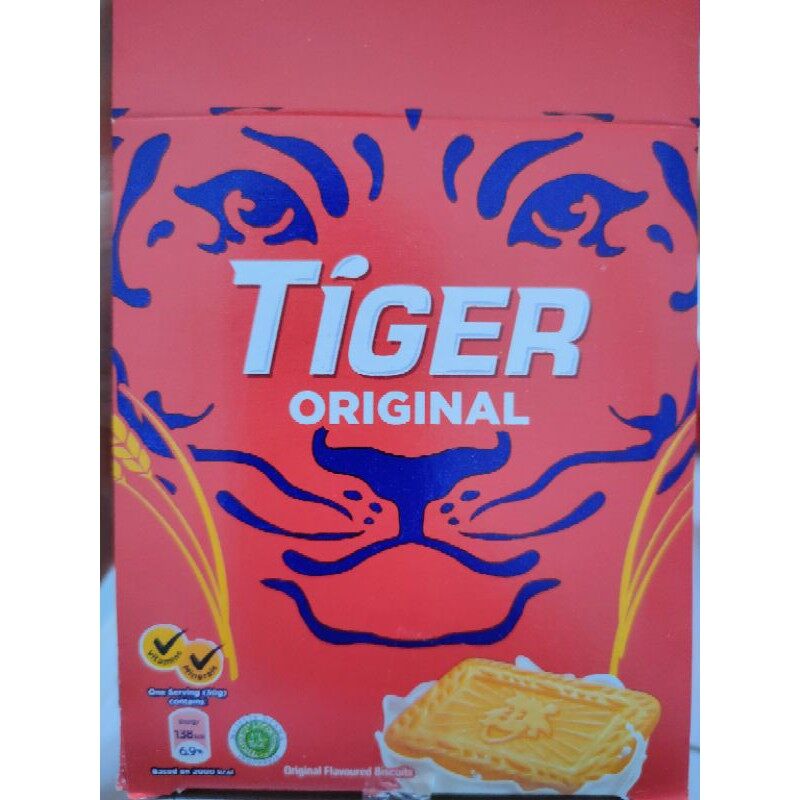 Tiger Biscuits Original /Chocolate 60g per small pkt / 720g per box ...