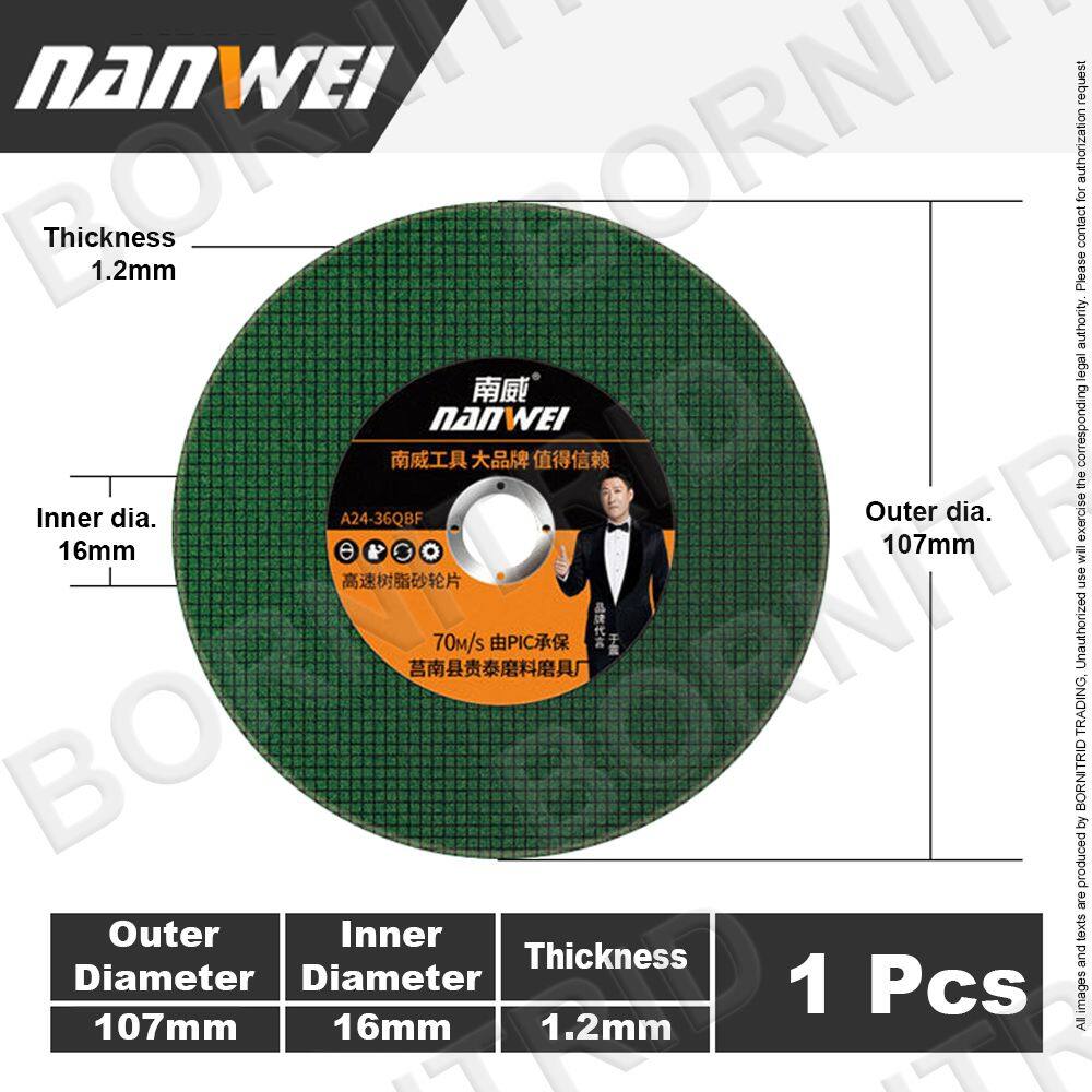 4 inch (107 x 1.2 x 16mm) Nanwei Metal Cutting Disc For Angle Grinder 4 ...
