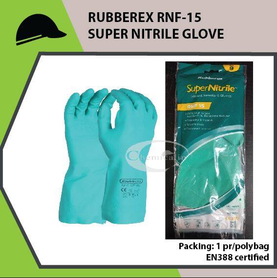 RUBBEREX RNF-15 SUPER NITRILE GLOVE | Lazada