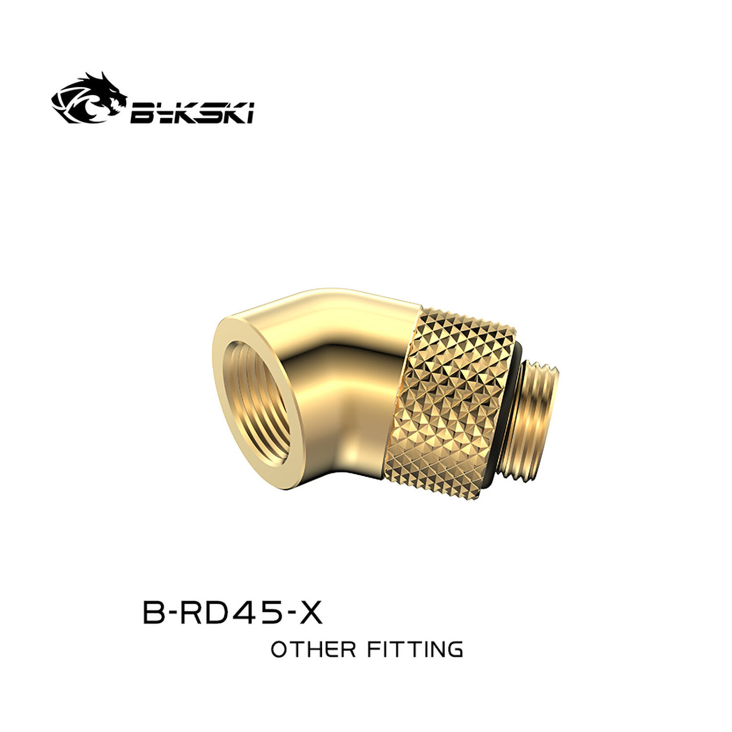 Bykski 45 Degree Elbow Fitting, For Change The Hose Tube Pipe Connector ...