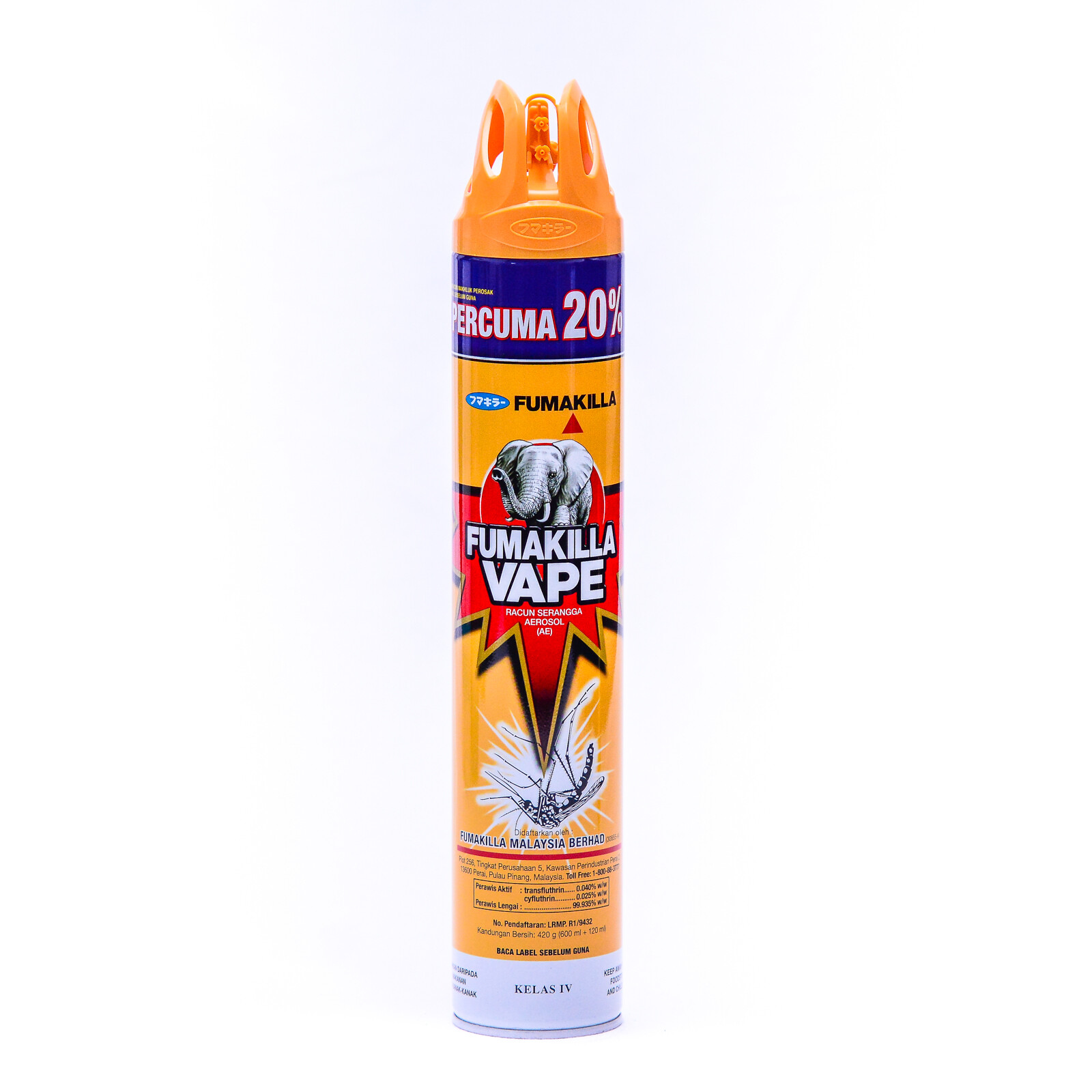 FUMAKILLA VAPE AEROSOL 600ML FREE 20% | Lazada