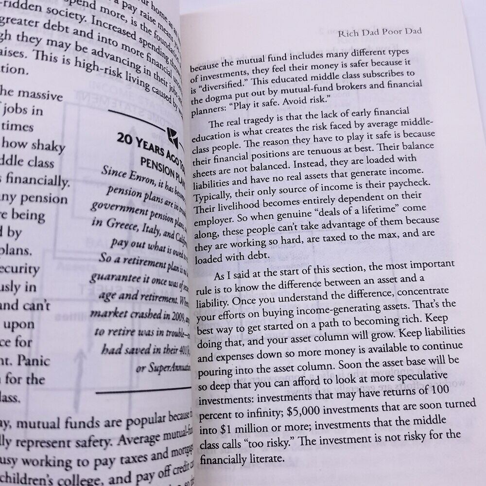 ภาษาอังกฤษเพื่อการศึกษาหนังสือ Rich Dad Poor Dad Robert Toru Kiyosaki