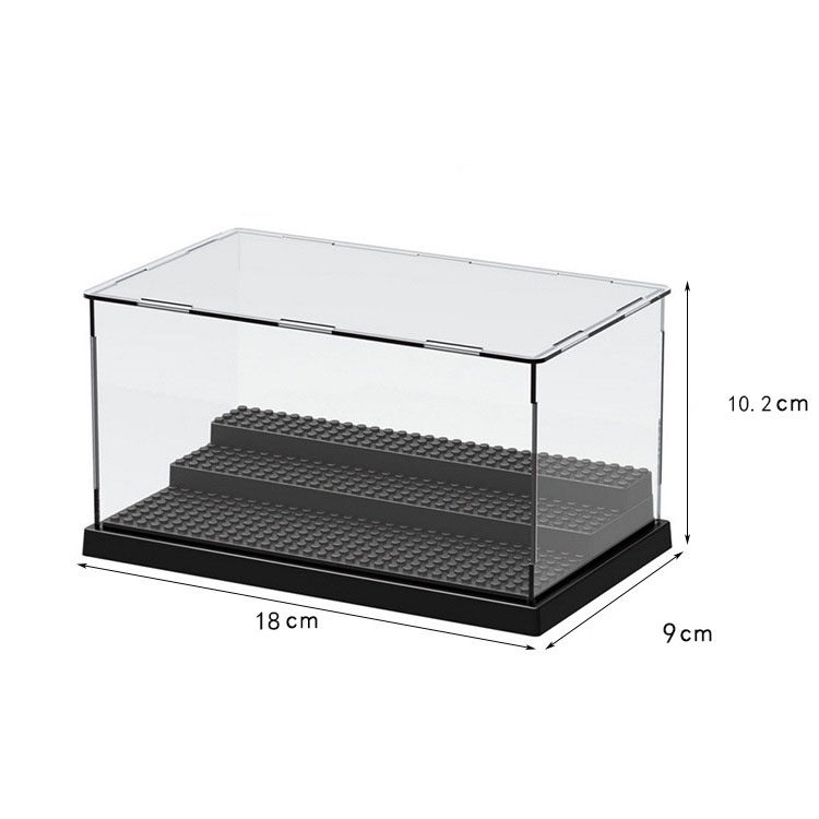 3 Steps Minifigures Display Case/Box Dustproof Acrylic Figures City Car ...