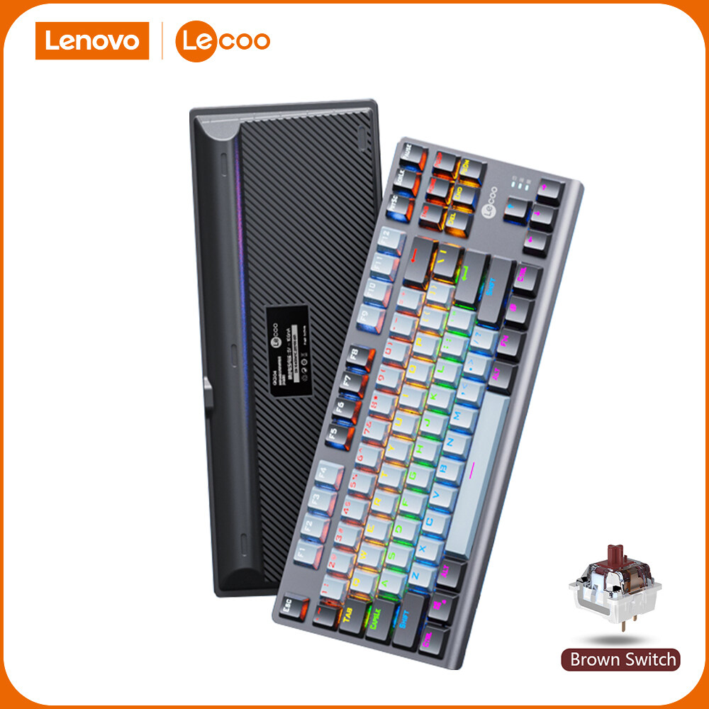 Lecoo GK304 Wired 87 Key Game Keyboard Real Mechanical Switch Cool ...