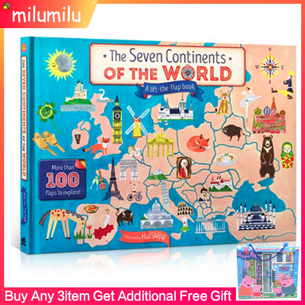 Original Children Popular Books The Seven Continents Of The World Board ...