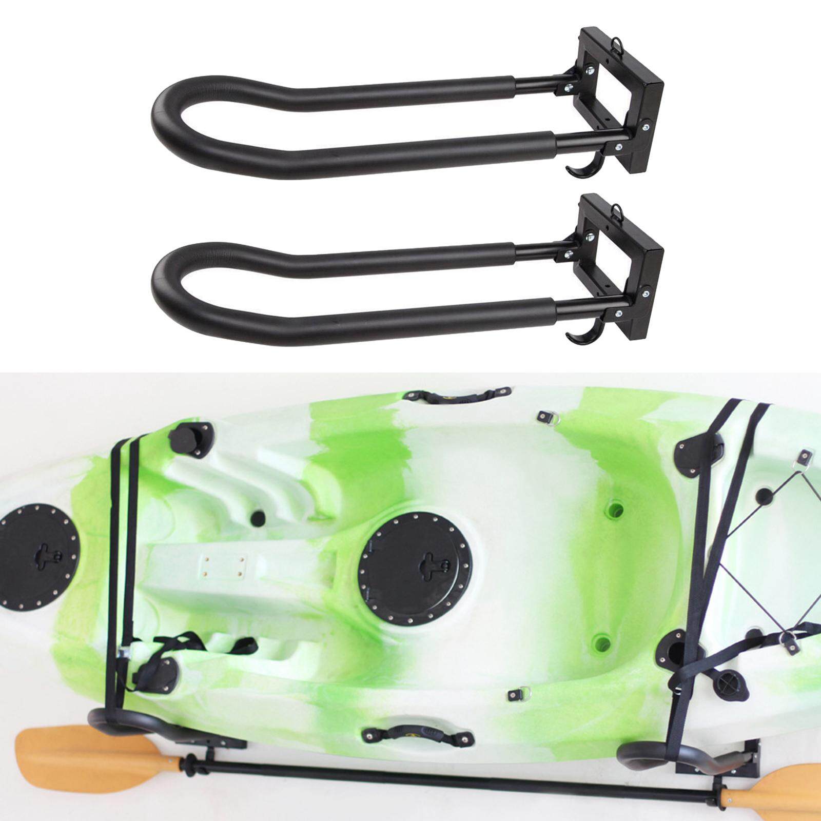 Flameer 2x Kayak Storage Rack Foldable Surfboard Holder Hooks Bracket ...