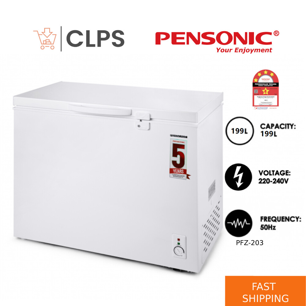 Pensonic 200L Chest Freezer PFZ-203 Peti Beku 冷冻箱 PFZ203 | Lazada