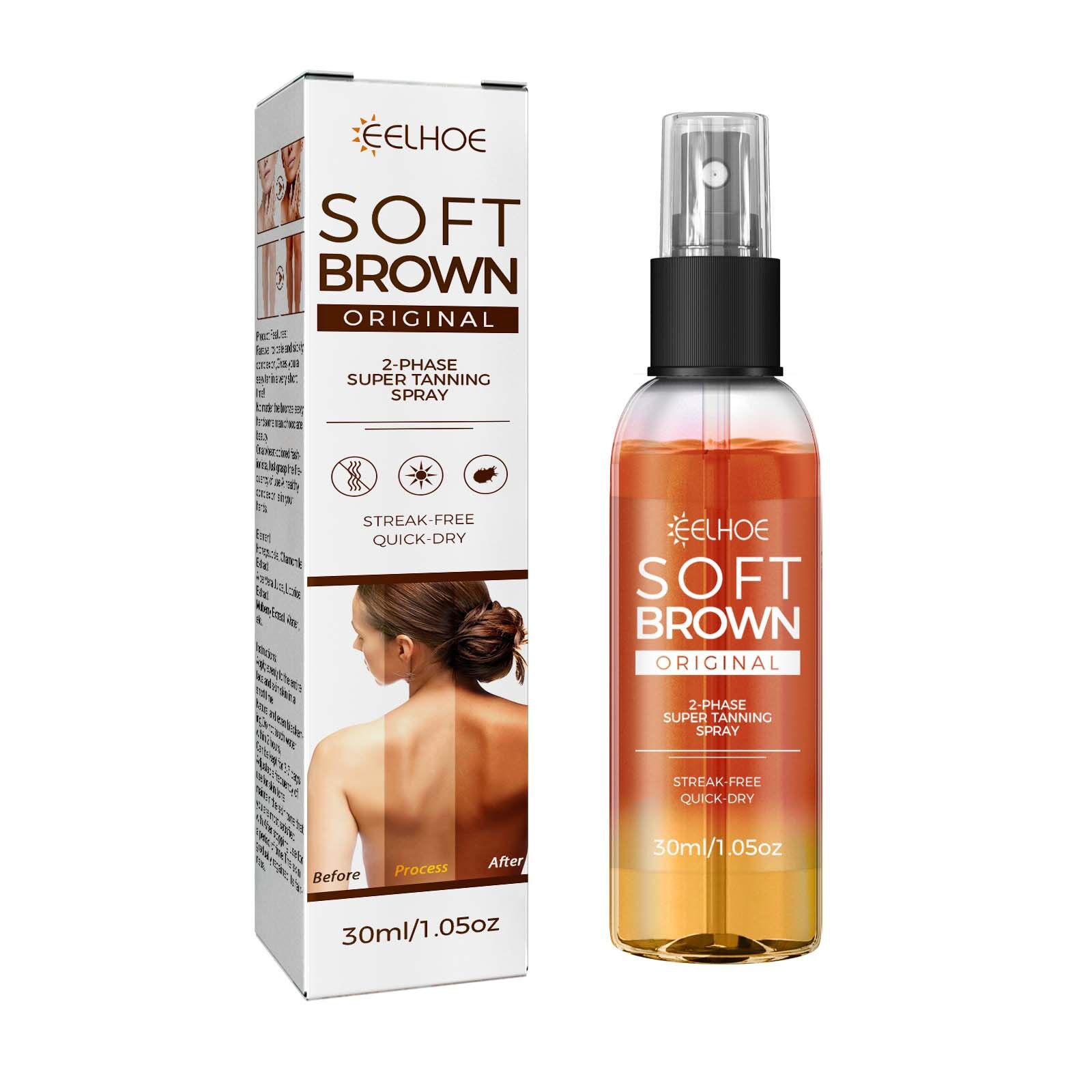 Eelhoe ฤดูร้อนผิวสเปรย์ฟอกหนังด้วยตนเอง Fast Body Face Self Tanner ครีม ...