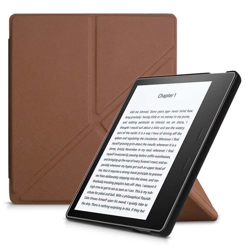 PU Leather Origami Case for 7 inch Kindle Oasis (9th-10th Generation ...
