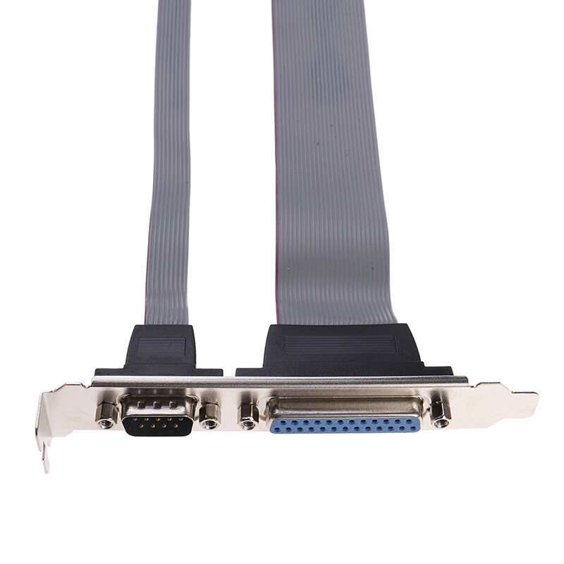 newdv2 1Pc serial DB9 COM with parallel DB25 LPT to 10/26pin IDC ribbon ...