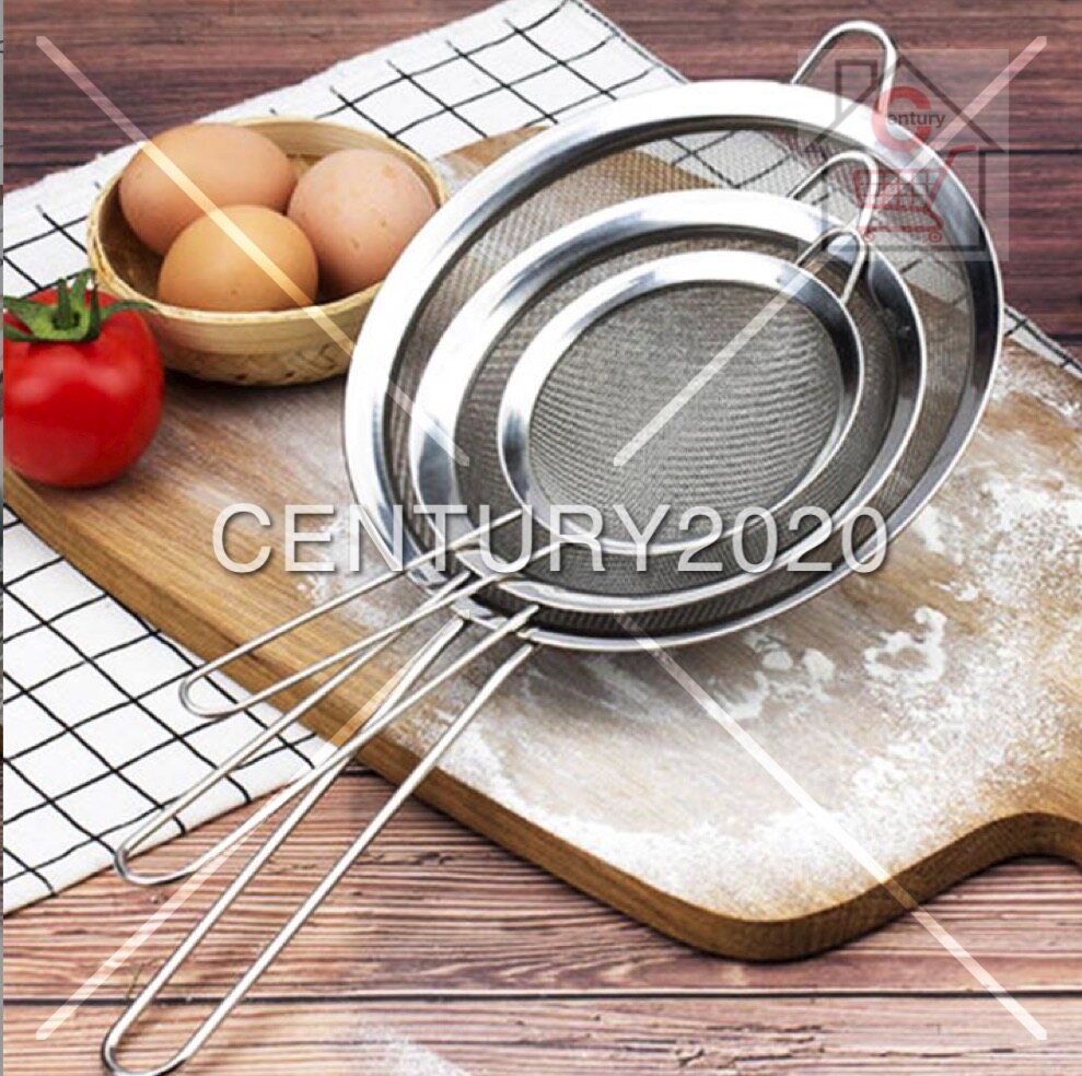 Stainless Steel Wire Fine Mesh Oil Strainer Flour Sifter Sieve ...