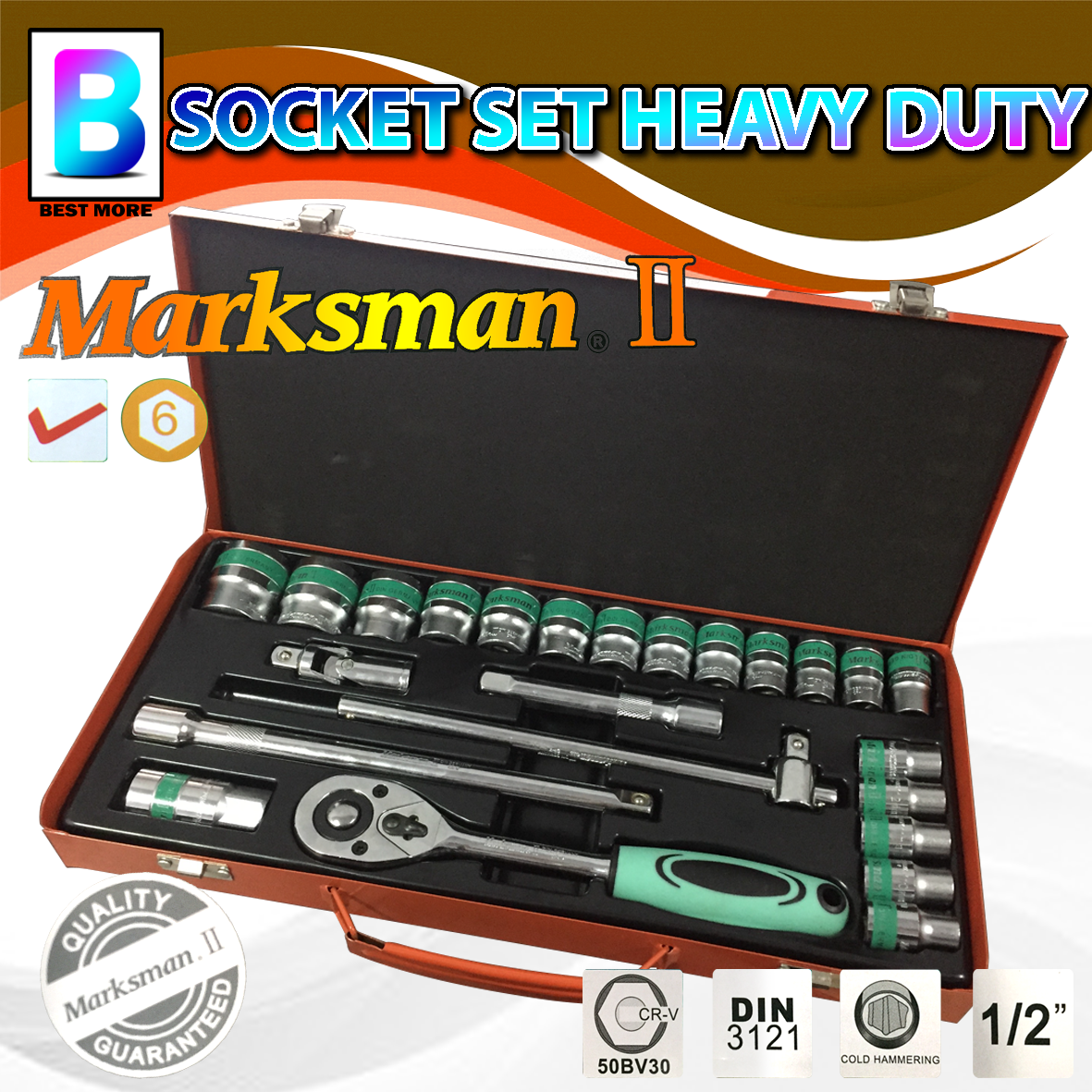 MARKSMAN Box Socket Set Heavy Duty | Lazada