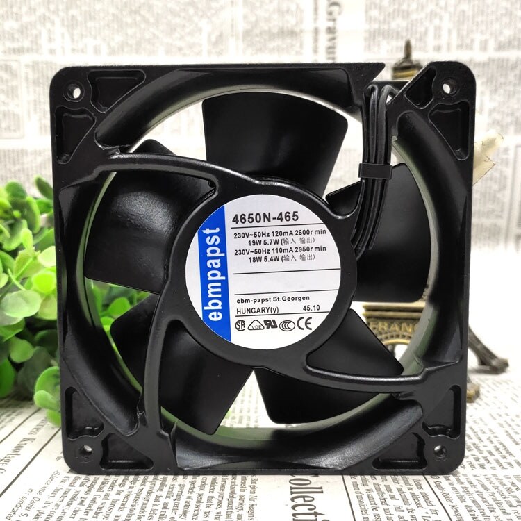 ใหม่ Original ต้นฉบับเยอรมัน Ebmpapst 4650N-465 12038 230V โลหะพัดลมทำ ...