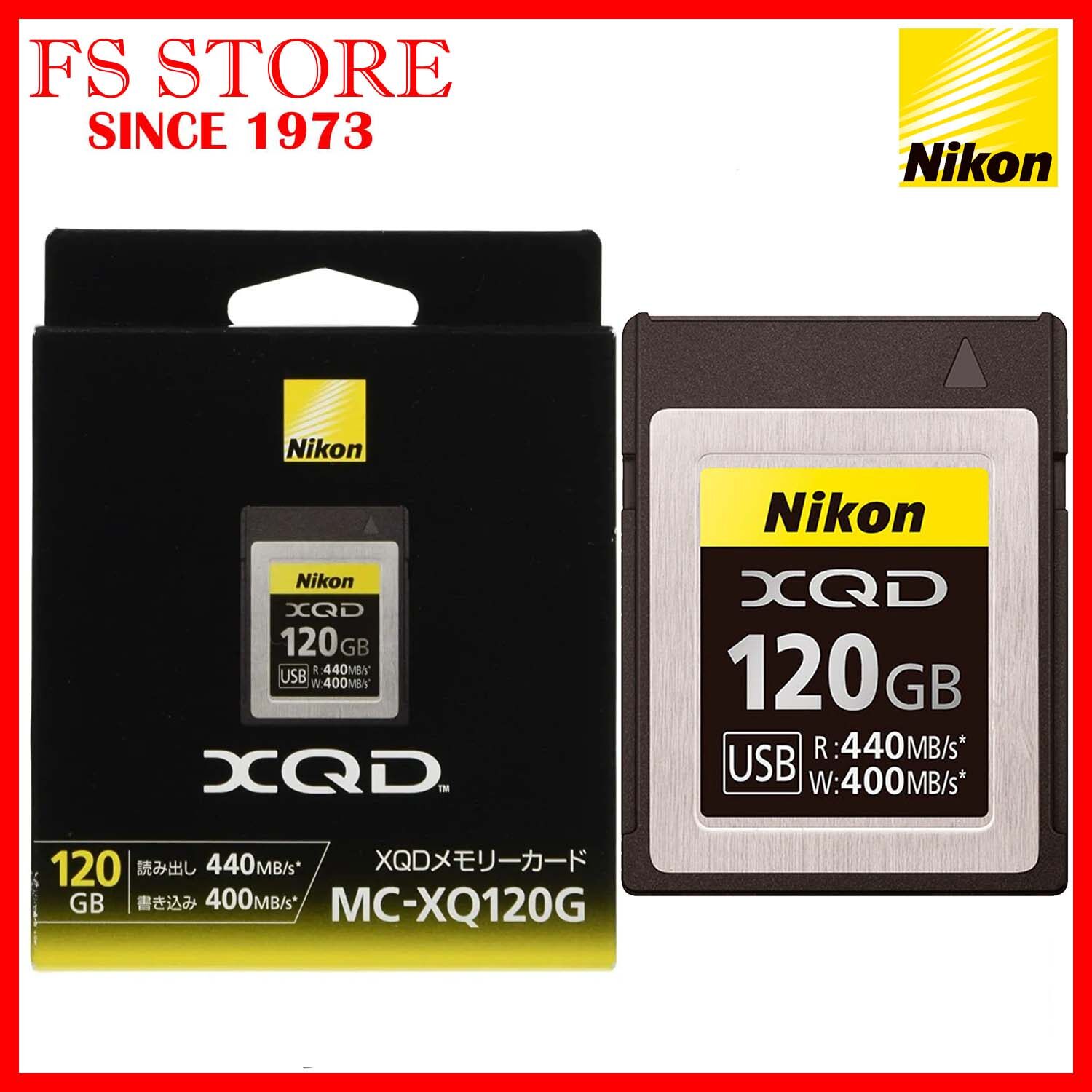 NIKON ORIGINAL MALAYSIA XQD CARD 120GB (440MB/S) | Lazada