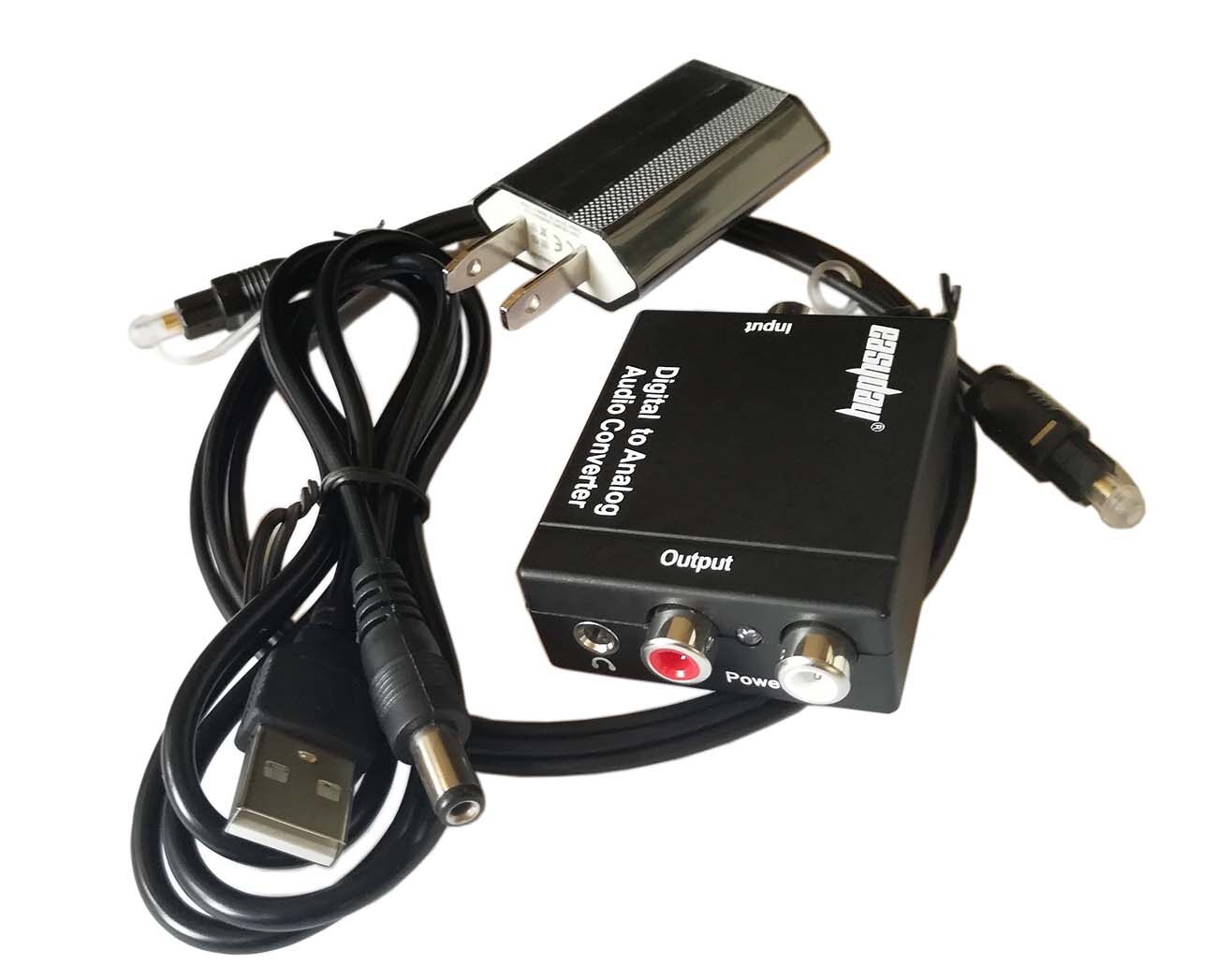 Analog to Digital Audio Converter,Stereo L/R and 3.5mm Jack to Digital ...