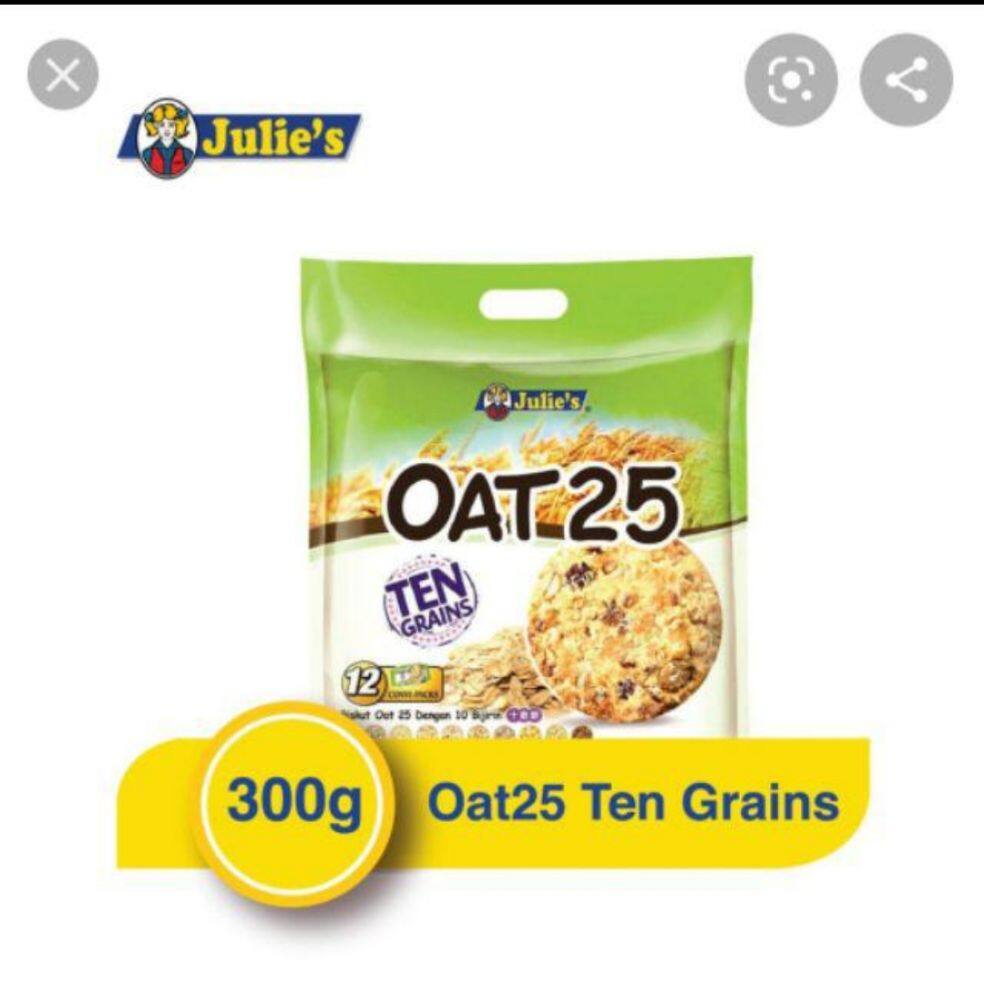 Julie Oat 25 Ten Grain Biscuit Cookies 【300g】 | Lazada