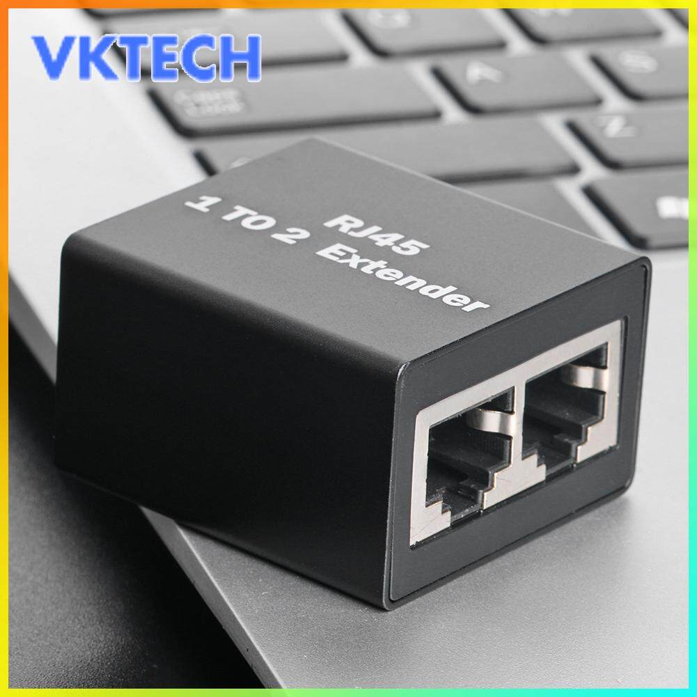 [Vktech] 1 To 2 Ways RJ45 Female Splitter LAN Ethernet Network Adapter ...