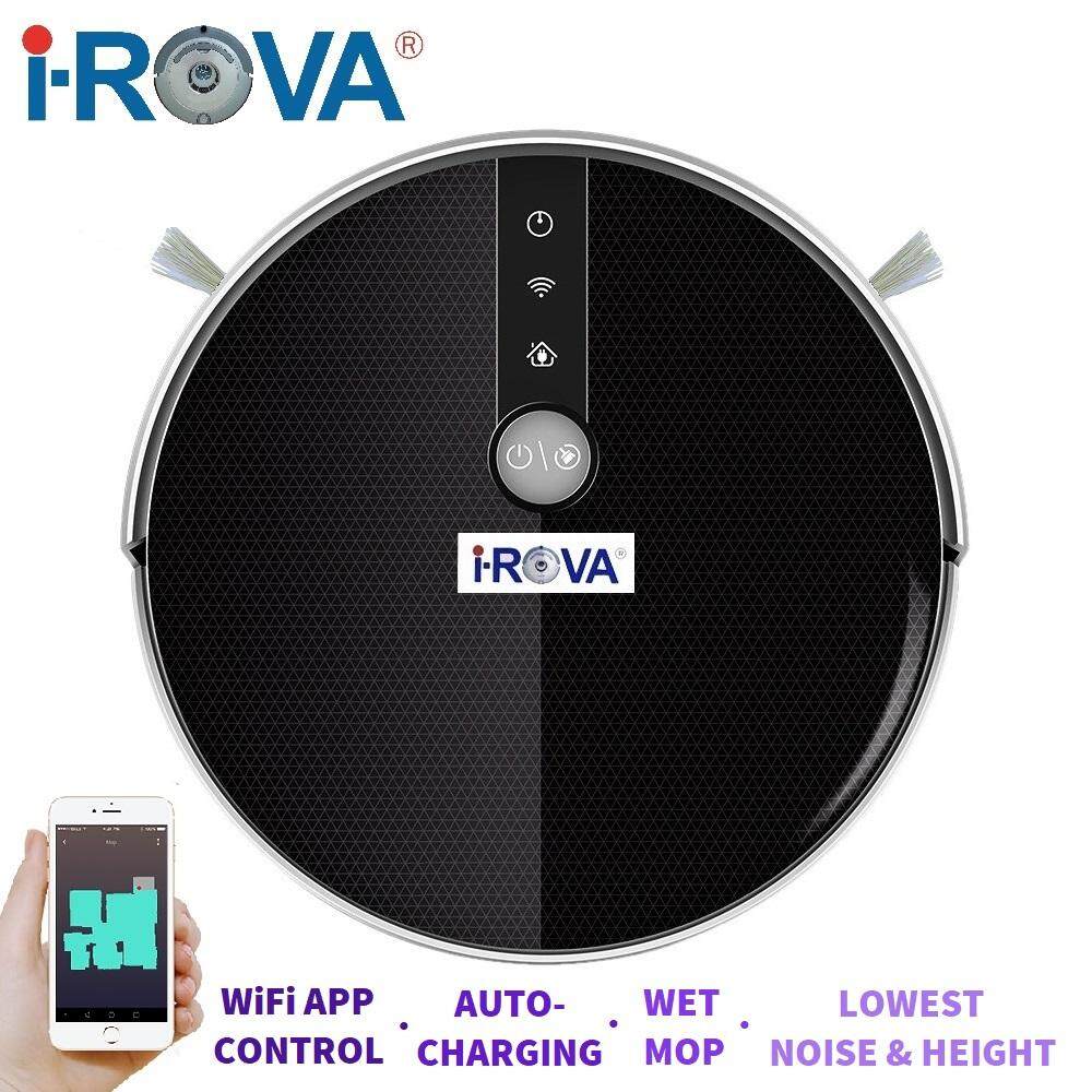 IROVA C30B Wet Mop Robotic Vacuum Cleaner 3 in 1 Auto Charging WiFi ...