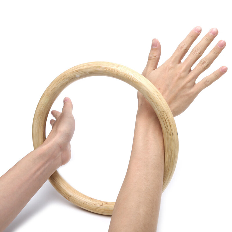 【Fast Shipping】Chinese Kung Fu Wing Chun Hoop Wood Rattan Ring Sticky ...