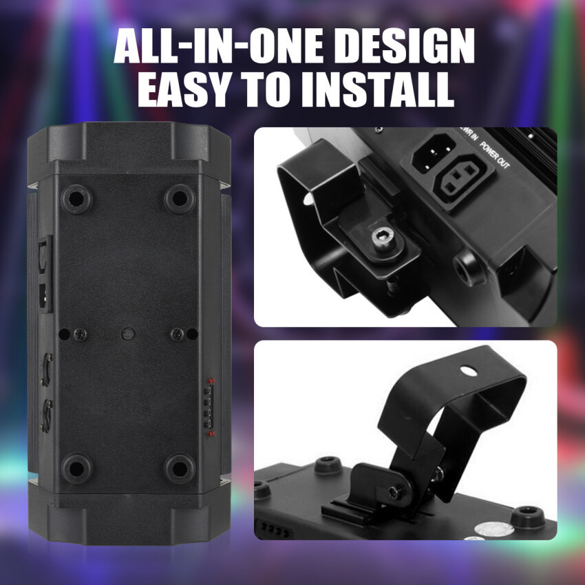 Mini Spider Moving Head Stage Light LED DJ Lighting RGBW, 8 X 3W DMX ...