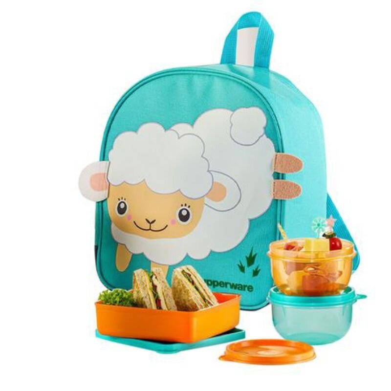 Tupperware Back to School Kid Lunch Set (Square Away x1, Mini Bowl x2 ...