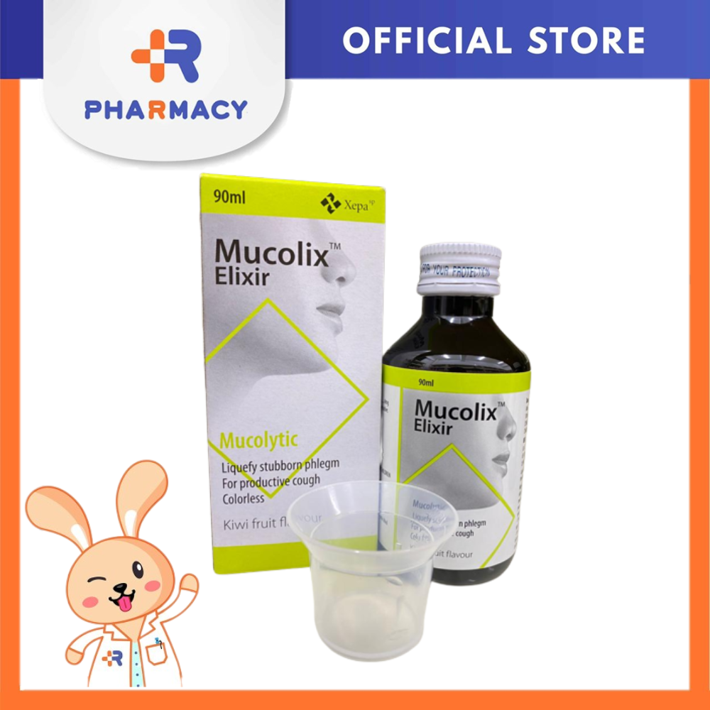 R Pharmacy | Mucolix Cough Syrup 90ml [Exp: 09/2024] | Lazada
