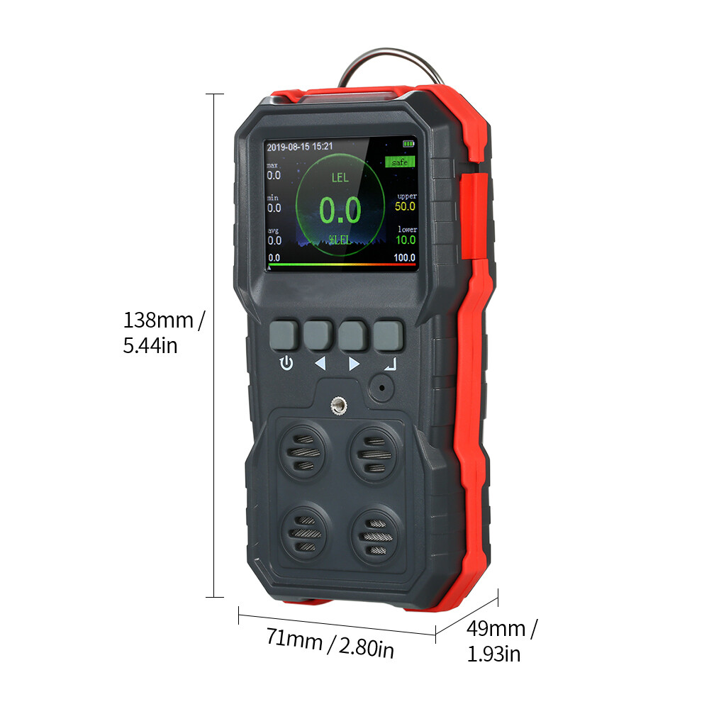 Industrial Digital Handheld 4 in 1 Gas Carbon Monoxide Detector Oxygen ...