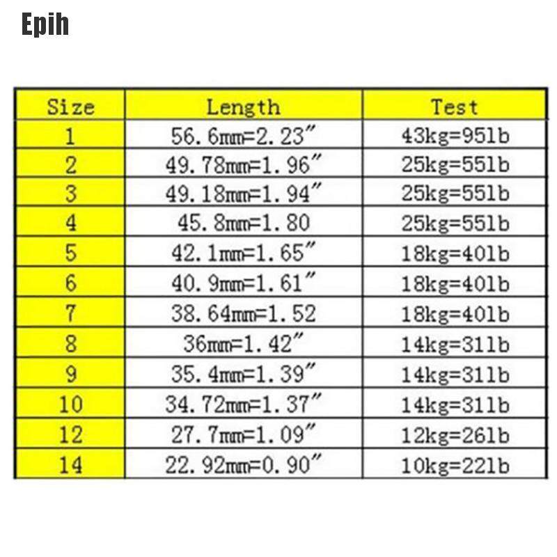[Epih] 100ชิ้นวงแหวนหัวหมุนสายตกปลาพร้อม Interlock เหยื่อล่อปลา - Epih ...
