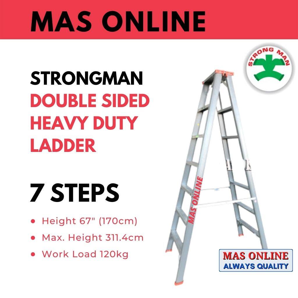 Strongman Double Sided Ladder Heavy Duty Double Side Ladder Tangga ...