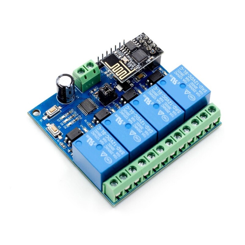 12V ESP8266 ESP-01 4ช่องโมดูลรีเลย์Wifiรีโมทคอนโทรลสวิทช์บ้านอัจฉริยะ ...