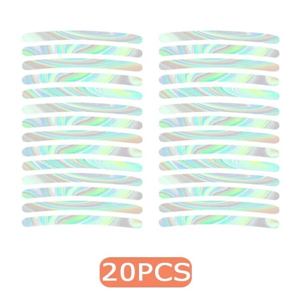 20/40Pcs Luminous Car Wheel Sticker Colorful Reflective Strip Safety ...