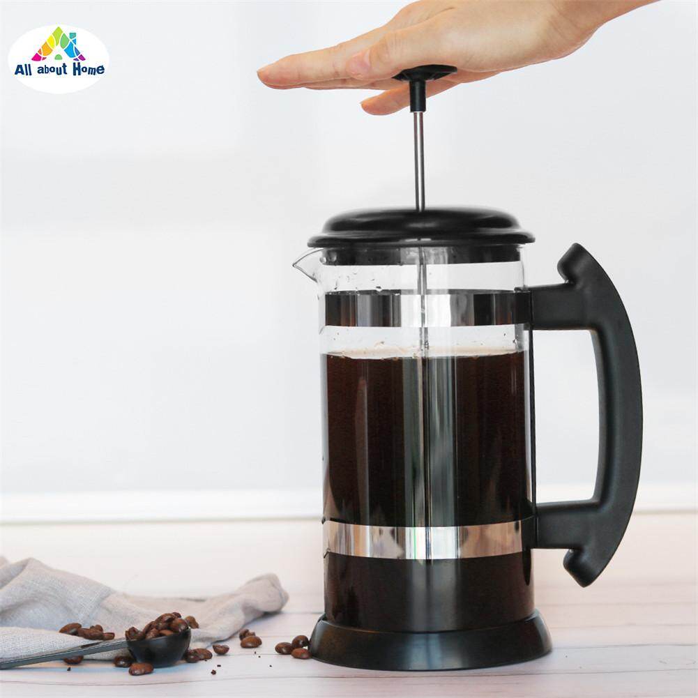 ABH เครื่องชงกาแฟชาพร้อมตัวกรองสแตนเลสลูกสูบแก้วเครื่องมือสำหรับ moring ...