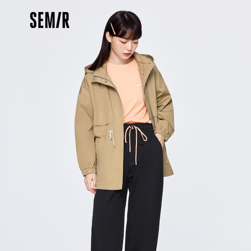 Semir เสื้อผู้หญิงกลางความยาวคลุมด้วยผ้า2022ฤดูใบไม้ผลิและฤดูใบไม้ร่วง ...