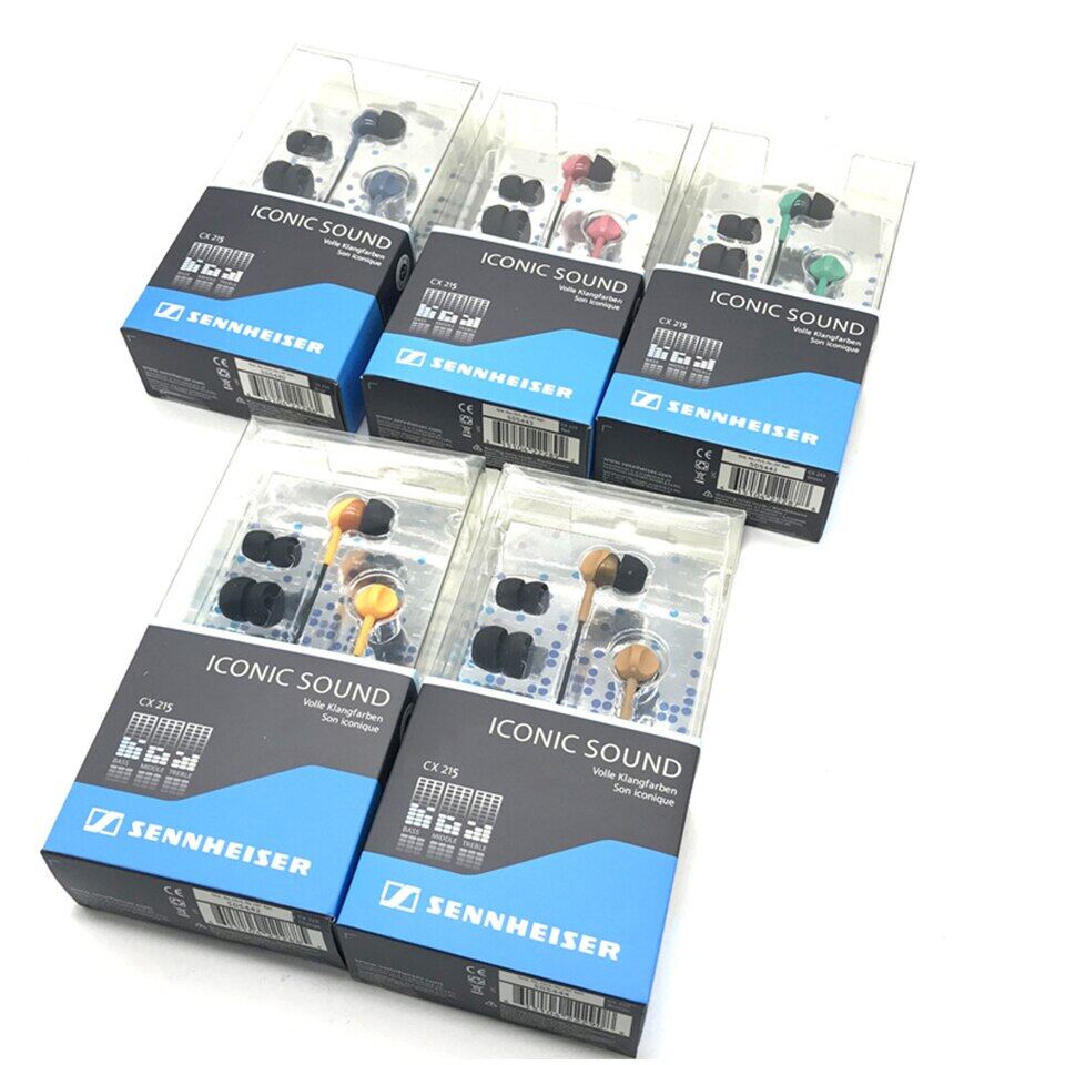Sennheiser CX215 Deep Bass Stereo Earphone 3.5mm Wired Headset Sport ...