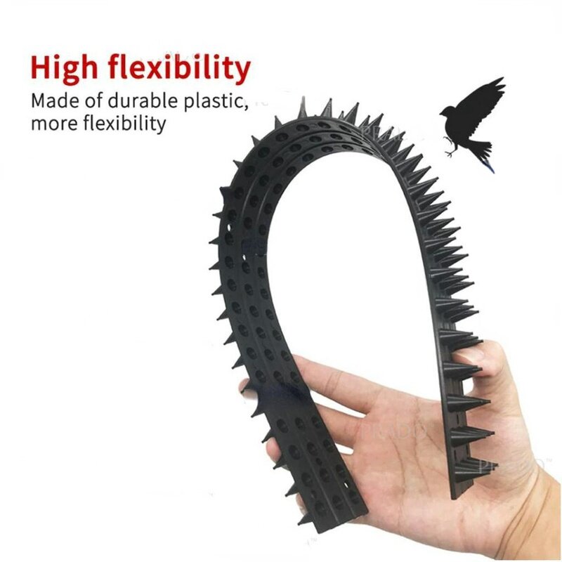 10PCS / SET BIRD SPIKE FLEXIBLE PLASTIC CAT ANIMAL REPELLER CHASE BIRDS ...