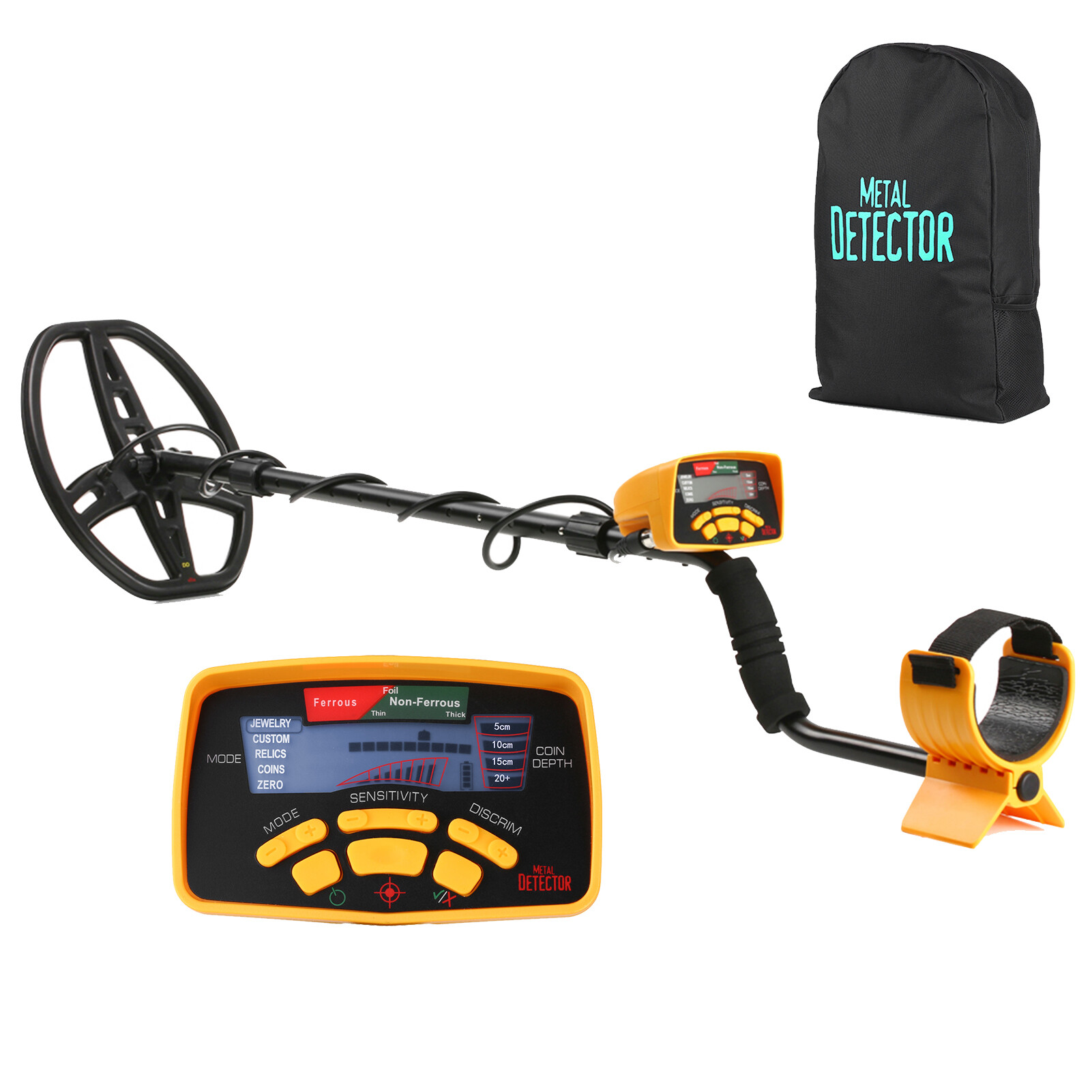 TX850 3.7-i-nch LCD Metal Detector for Gold Prospecting Relic Hunting ...