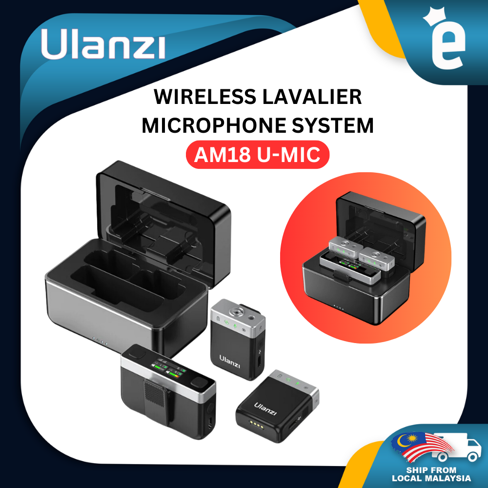 Ulanzi AM18 U-Mic Wireless Lavalier Microphone System Small ...