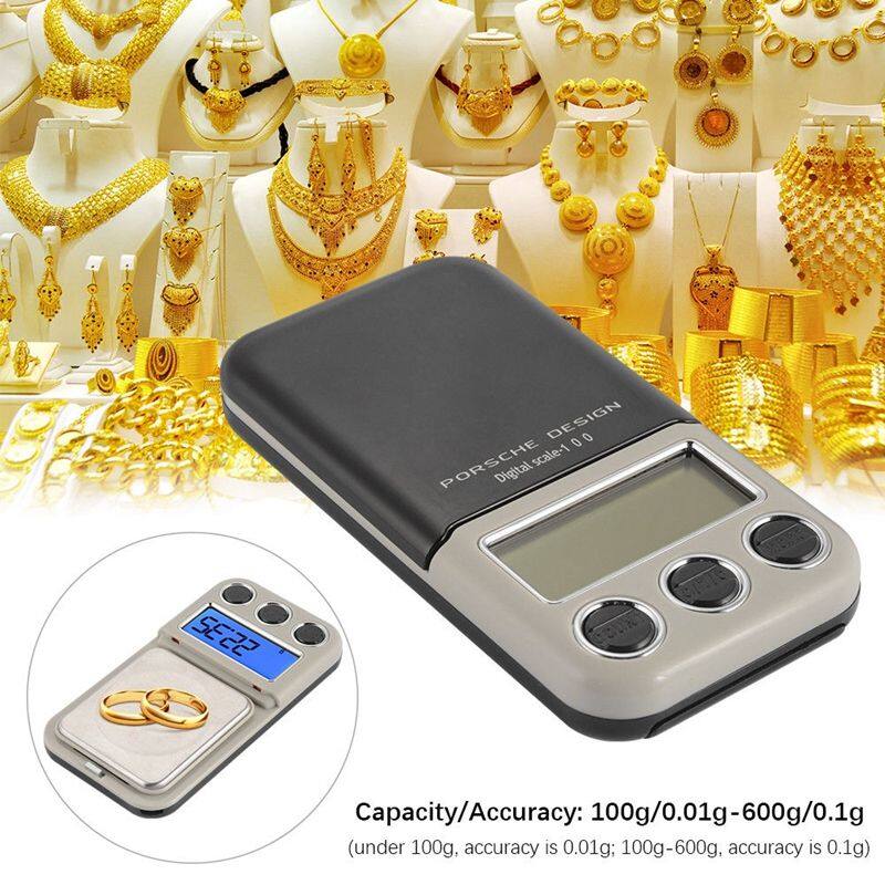 Dual-Accuracy Digital Pocket Gold Jewellery Weighing Scales 100/ 0.01 ...