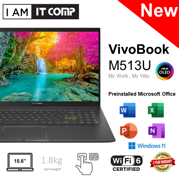 ASUS VIVOBOOK 15 OLED (M513UA) R7 5700U/8GB/512GB SSD/15.6" FHD OLED ...