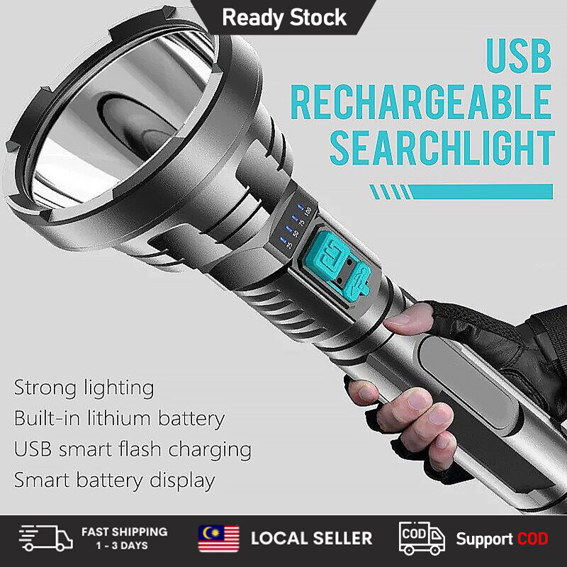 【Ship today】Flashlight Lampu Suluh LED Flashlight Zoomable USB ... 【Ship today】Flashlight Lampu Suluh LED Flashlight Zoomable USB ...