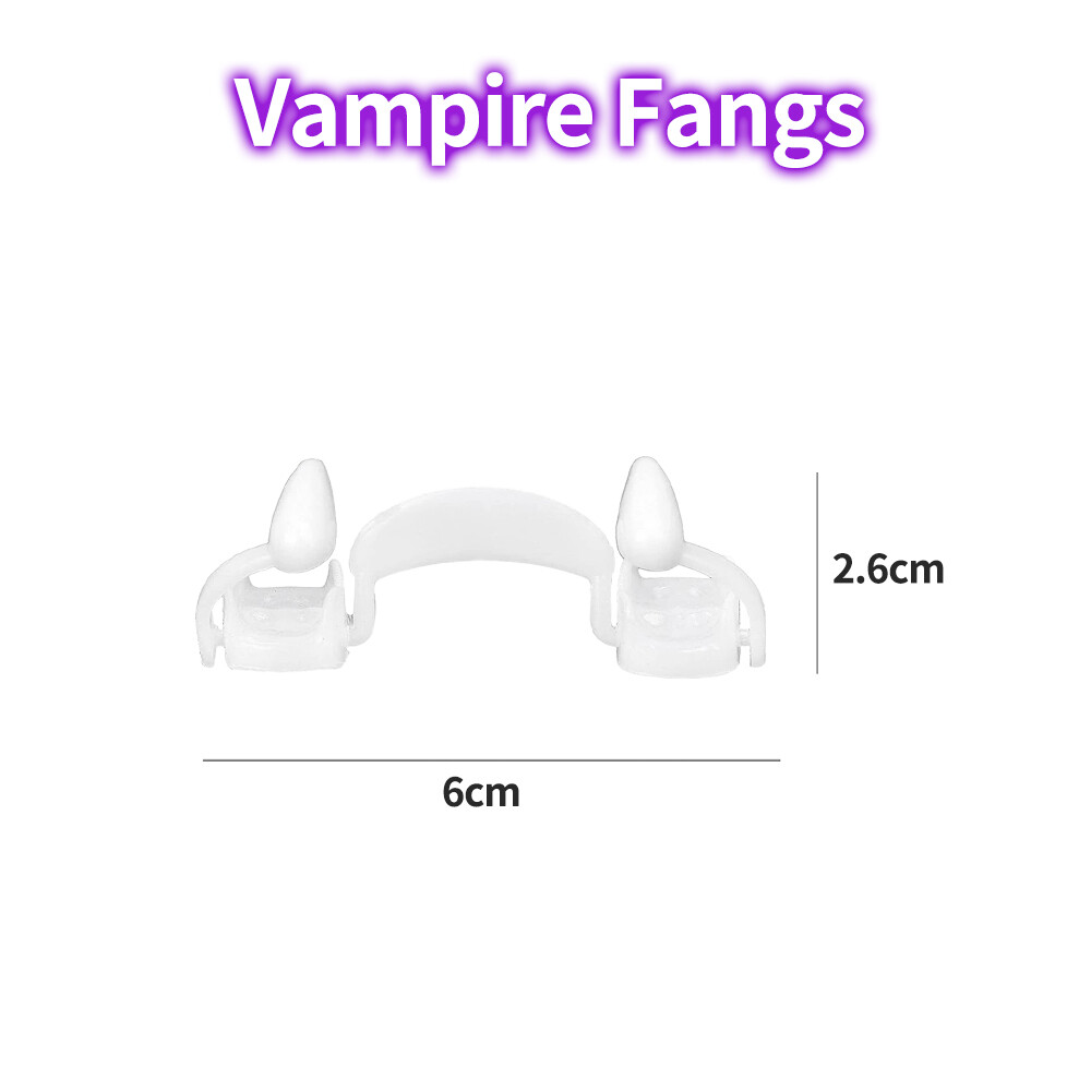 Retractable Halloween Cosplay Retractable Zombie Fangs Party Prop ...
