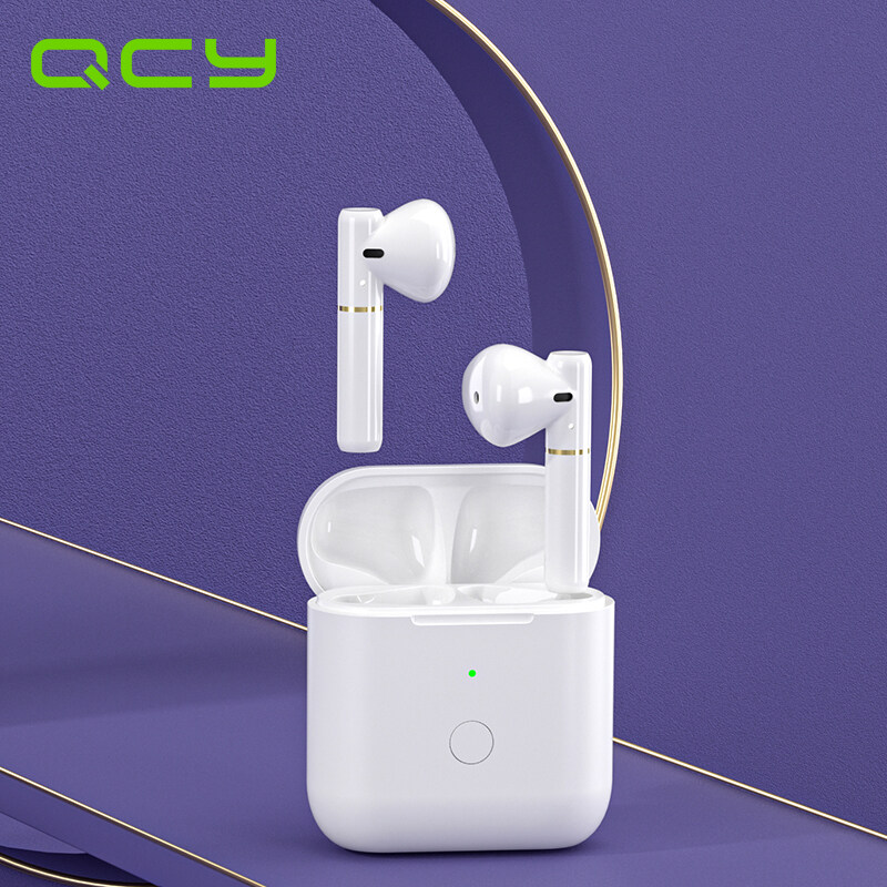 QCY T8S (รุ่นอัพเกรดจากM18) หูฟังบลูทูธไร้สาย True Wireless BT 5.1 กันน้ำ ลดเสียงดีเลย์ gaming ...